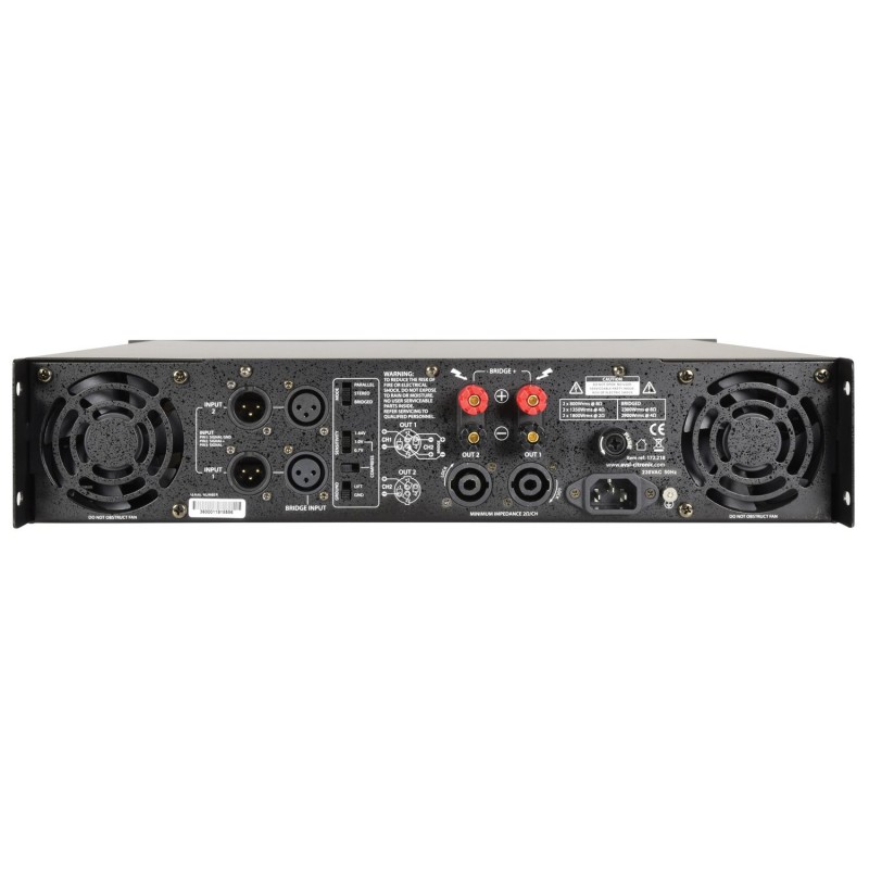 Citronic PLX3600 Power Amplifier 2x 1350W rms at 4 Ohm with Clip Limiter