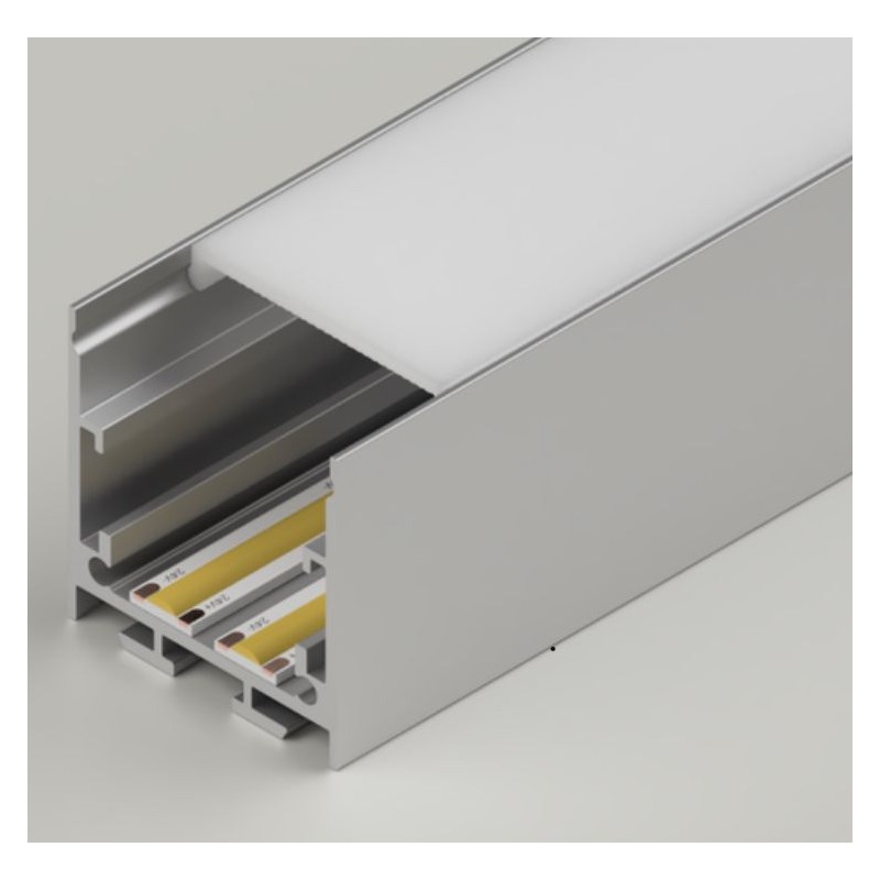 ALU-3535 2m Aluminum Profile For LED 35mm x 35mm Enclosure IP20 ...