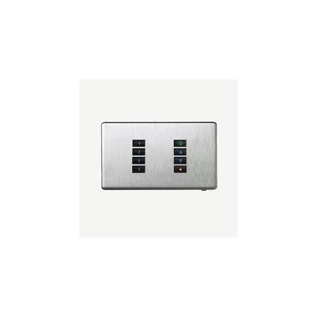 Mode SceneStyle4 Brushed Stainless Steel Fascia SCE-04-BSS-44-LED (8 ...