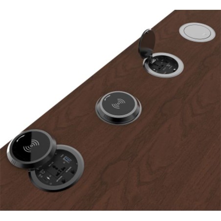 SC-DC Conference Table Connectivity Box with Universal Mains Socket USB ...