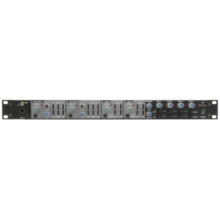 Z44R Multi-purpose 1U Mixer 1U live zoning rack mixer with 2 mic line ...