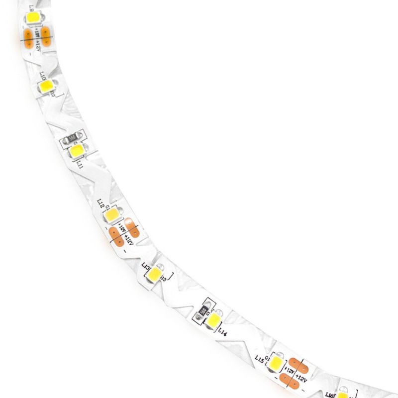 Bendable Zig Zag LED Strip Light Warm White 12w 60 LED per m 5m Reel