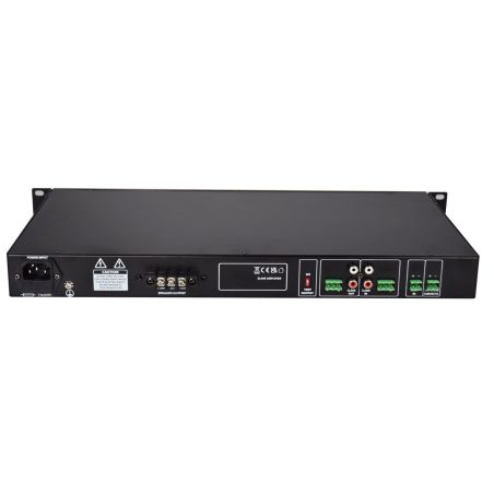 120W 100V Line Slave Amplifier 1U 19 Inch Rack Mountable