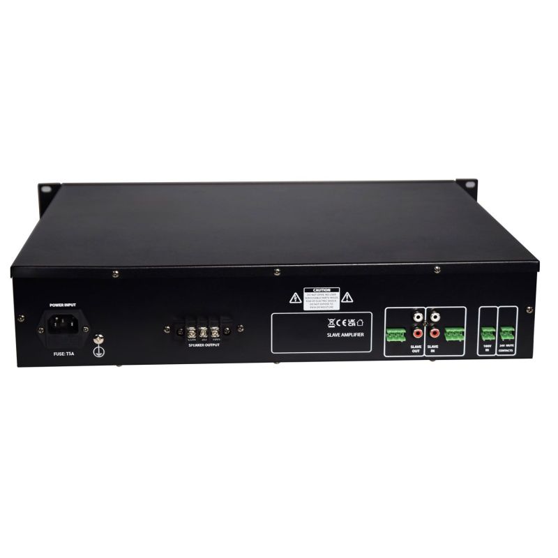 360W 100V Line Slave Amplifier 2U 19 Inch Rack Mountable