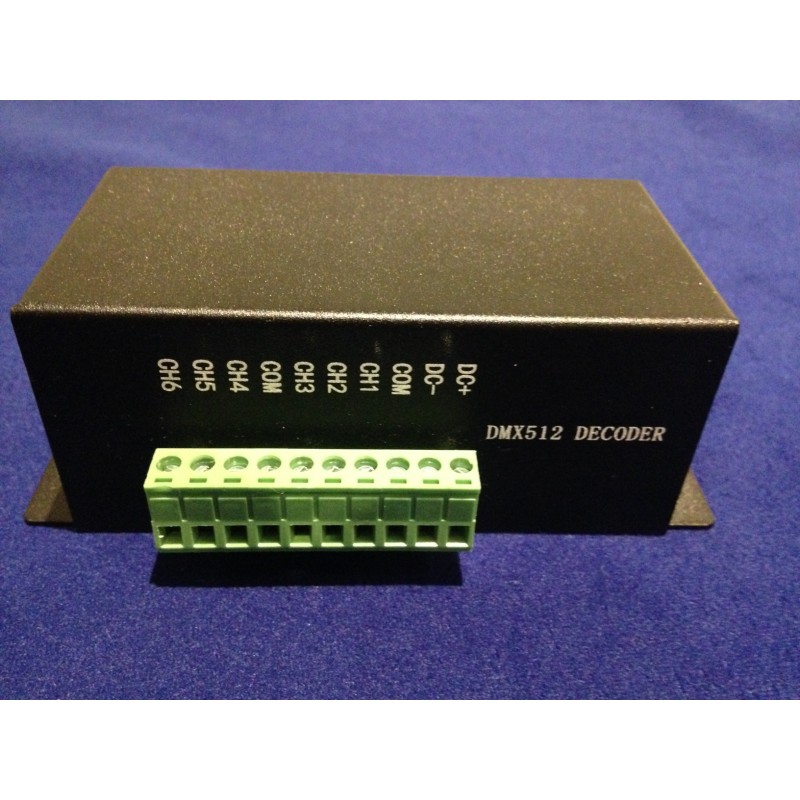 LED-DECODER-D6PWM LED DMX-PWM Decoder for LED-PX03W-12MM controls LED RGB DMX Pixels The D6PWM ...