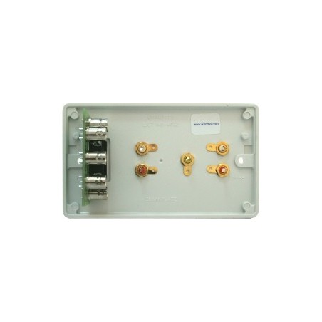 DADO-2G-P Twin gang version of Dado-1G with Video and Audio sockets