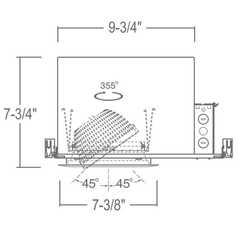 Coloronix SR6LV77W 20W RGBW LED 6 Inch Recessed Adjustable Dimmable ...