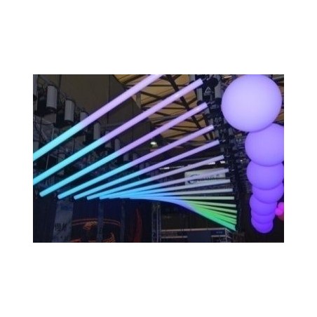RGB LED DMX Kinetic Pixel Tube 1m Pendant with 2 Motorised Winchs 0-1 ...