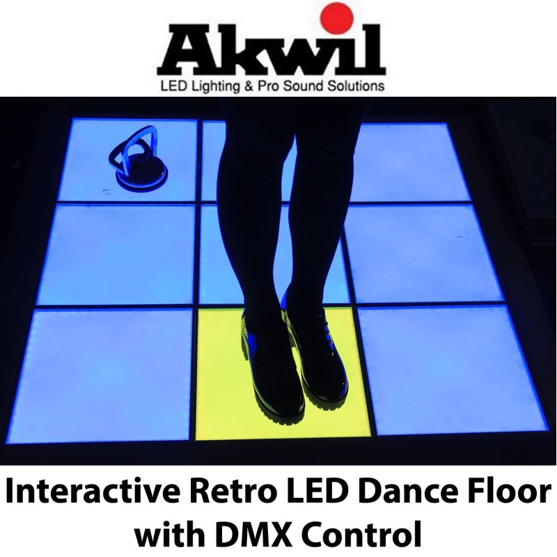 Single Pixel Interactive and DMX LED Dance Floor Modules 500mm x 500mm ...