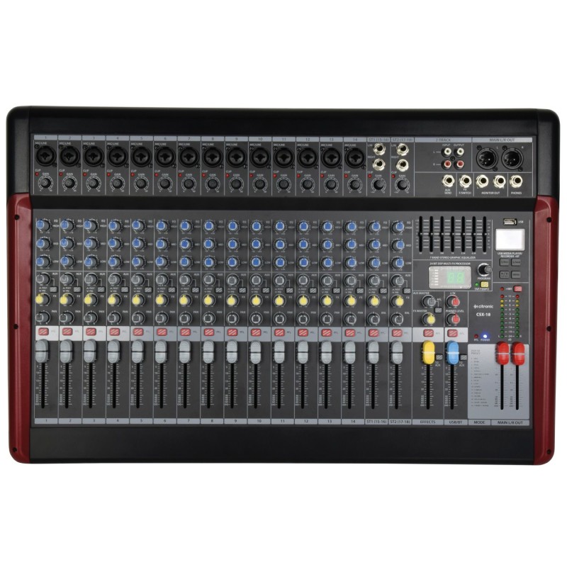 Citronic CSX-18 Series Live Mixing Console 18 Input DSP PFL AFL Send ...