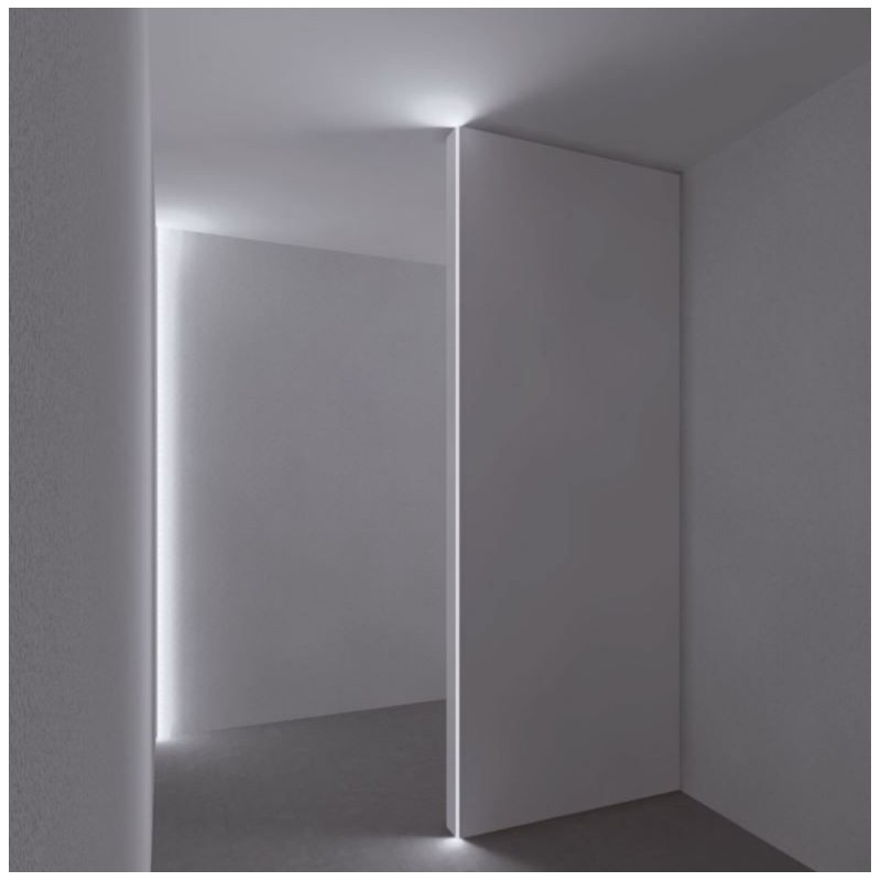 2m Aluminium LED Strip Profile for Tiled Steps with Flange recessed ...