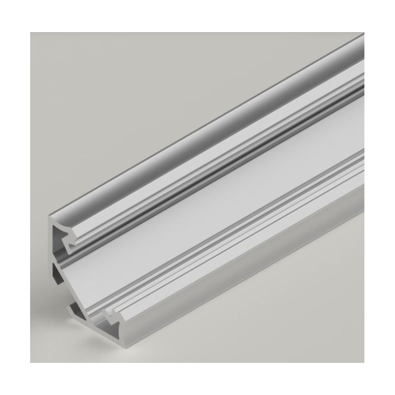 2m Aluminium LED Strip Angle Corner Profile 45 Degree - Impact ...