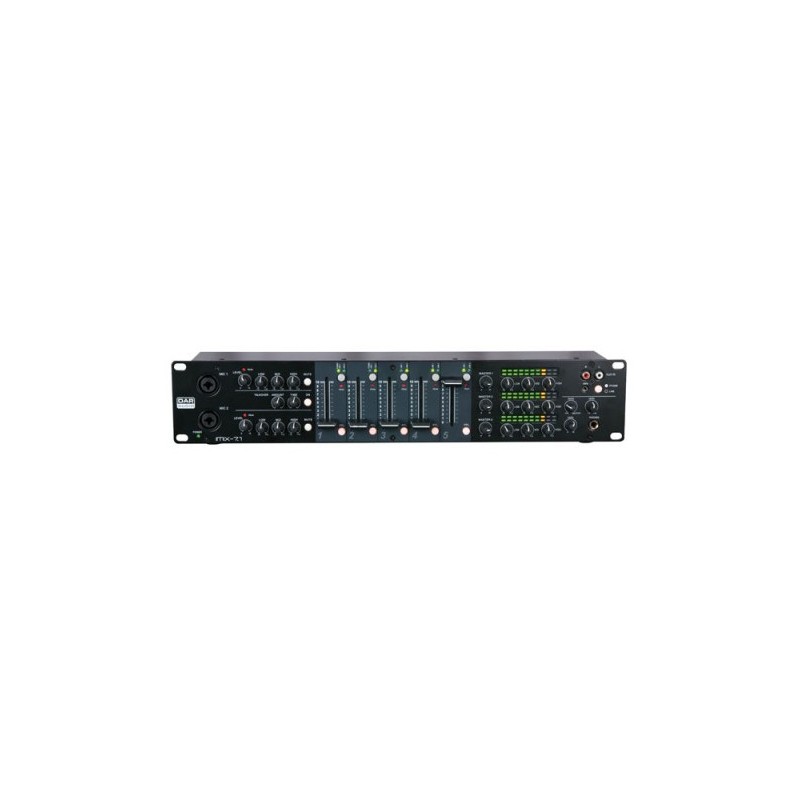 DAP IMIX-7.1 7 Channel 2U install mixer, 3 outputs - Mixers - Akwil Ltd